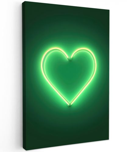 Neon - Groen - Licht Buiten canvas | Uv-en weerbestendig | Bestel nu ...